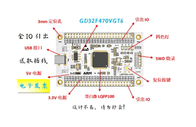 GD32F470VGT6核心板GD32F470VGT6最小系统板GD32F470VGT6开发板
