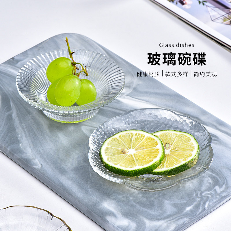 法兰晶日式金边玻璃调料碟调味蘸料碟醋酱油碟家用美容院精油碟