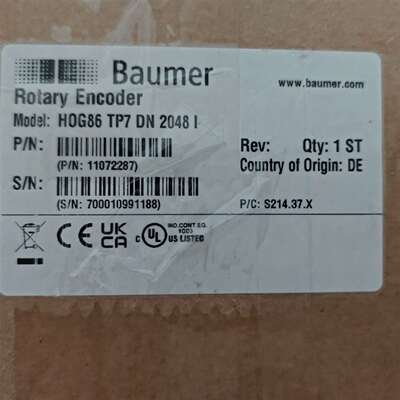 议价全新Baumer HOG86 TP7 DN 2048 I可维修翻新