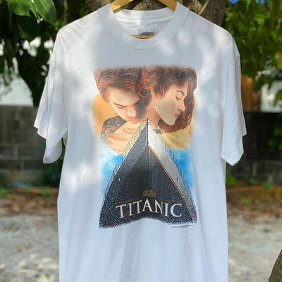Titanic泰坦尼克号电影美式潮牌男短袖欧美街头潮流宽松款女T恤