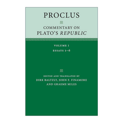 英文原版 Proclus Commentary on Plato's Republic 普罗克洛斯 对柏拉图理想国的评论 英文版 进口英语原版书籍