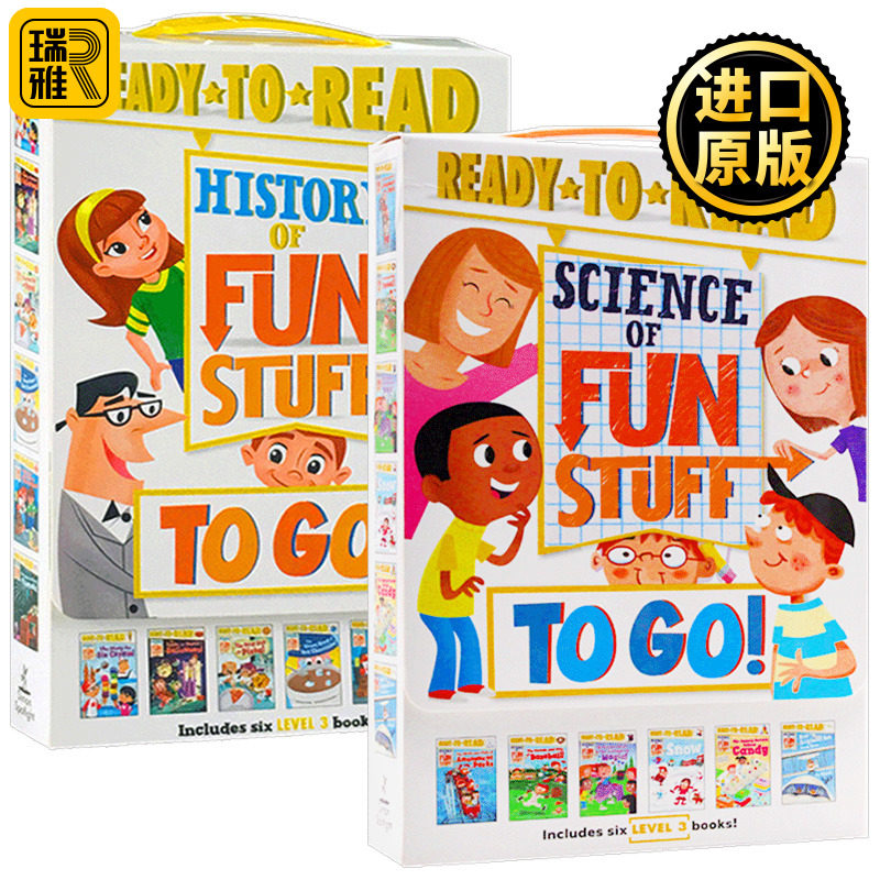 准备阅读系列level3有趣的科学历史12本盒装英文原版 Ready to Read Science of Fun Stuff to Go分级 ...