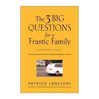 英文原版 The Three Big Questions for a Frantic Family 职业家庭的三大问题 精装 派特里克兰西尼奥 英文版 进口英语原版书籍