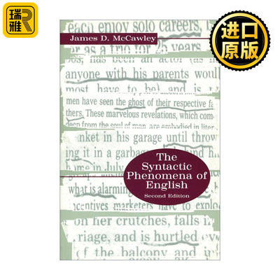 英文原版 The Syntactic Phenomena of English 英语语法现象 芝加哥大学语言学教授James D. McCawley 英文版 进口英语原版书籍