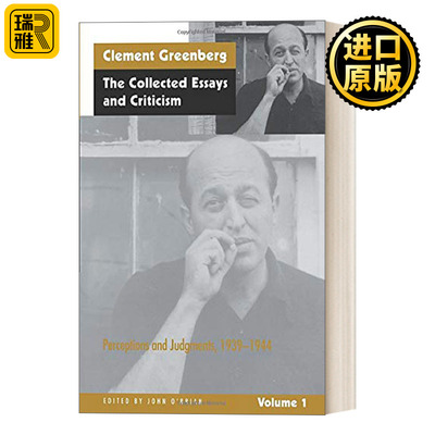 英文原版 The Collected Essays and Criticism  Volume 1  1939-1944 克莱门特·格林伯格论文集 第一卷 英文版 进口英语原版书籍