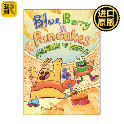 Blue, Barry and Pancakes: Mayhem on Wheels 兔子、蠕虫和青蛙的故事6 精装儿童漫画