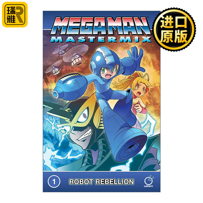 英文原版 Mega Man Mastermix Volume 1 洛克人漫画合集卷一 全彩 日笠淳 英文版 进口英语原版书籍