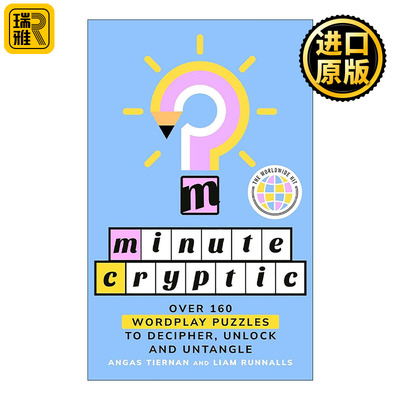 英文原版 Minute Cryptic 分钟填字游戏 短时间内完成的解谜乐趣 英文版 进口英语原版书籍