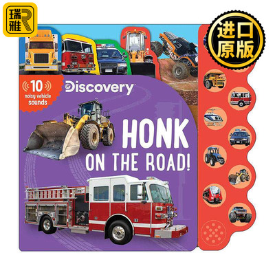 英文原版 Discovery Honk on the Road 路上的10种声音 发声书 英文版 进口英语原版书籍