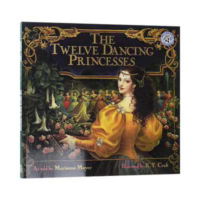 The Twelve Dancing Princesses 十二个跳舞的公主 复古插画绘本 繁复宫廷华美代表画家Kinuko Y.Craft 英文原版儿童绘本