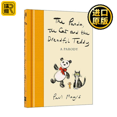 英文原版 The Panda the Cat and the Dreadful Teddy 熊猫 猫咪和潦草的小泰迪 精装手绘插画绘本 英文版 进口英语原版书籍
