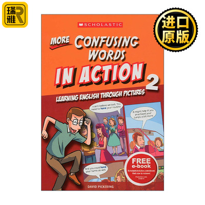 英文原版 More Confusing Words In Action 2 学乐画中画 更多易混淆词卷2 英文版 进口英语原版书籍