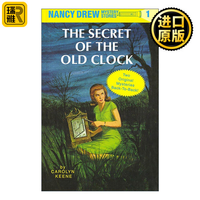 英文原版 Nancy Drew Mystery Stories 南希德鲁之谜故事集 老钟表之谜 隐藏的楼梯 二合一 儿童推理小说 精装 Carolyn Keene