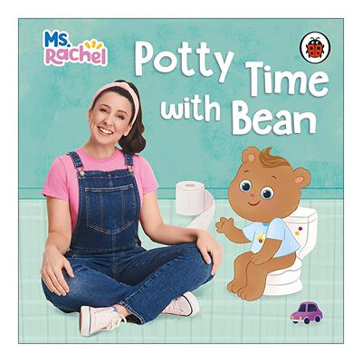 英文原版 Ms Rachel Potty Time with Bean 比恩的如厕之旅 幼儿如厕训练故事纸板书 知名育儿博主瑞秋女士 进口英语原版书籍