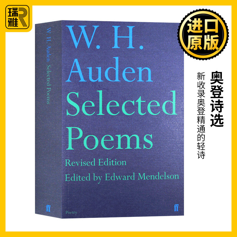 奥登诗选英文原版 W.H.Auden Selected Poems外国诗歌 Wystan Hugh Auden奥登诗集另一种时间Another ...