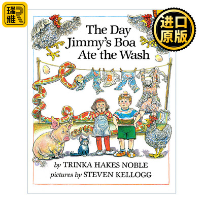 英文原版 The Day Jimmy's Boa Ate the Wash Steven Kellogg