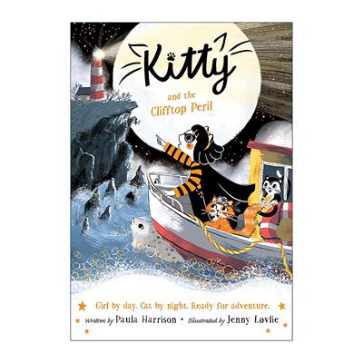 英文原版 Kitty And The Clifftop Peril 警察猫咪凯蒂 悬崖上的危险 牛津全彩插图侦探悬疑章节桥梁书 英文版 进口英语原版书籍