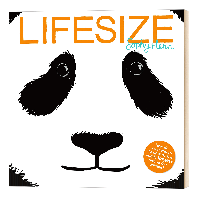 Lifesize 猜猜我有多大 英文原版 生命的尺寸 动物科普绘本 大开本 Sophy Henn 英文版儿童英语图画书 全英文版进口原版英语书籍