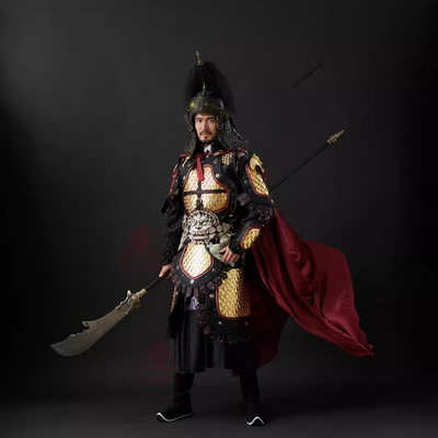 原创龙鳞分体甲国潮真人可穿戴将军甲胄铠甲盔甲硬派战斗装备唐明