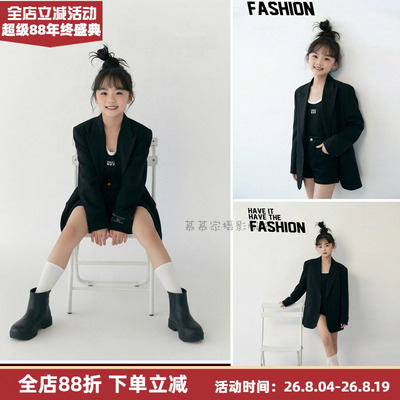 韩杂风儿童摄影服装套装