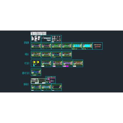 POCT综合测试 化学 科研实验室全套CAD施工图素材模板