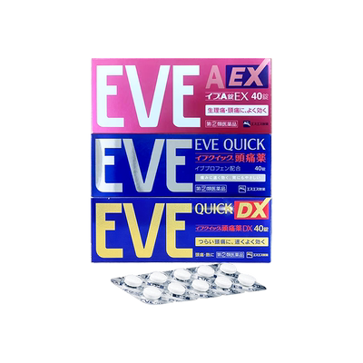日本白兔eve止疼药头痛药进口牙痛速效止痛药片经期腰痛R