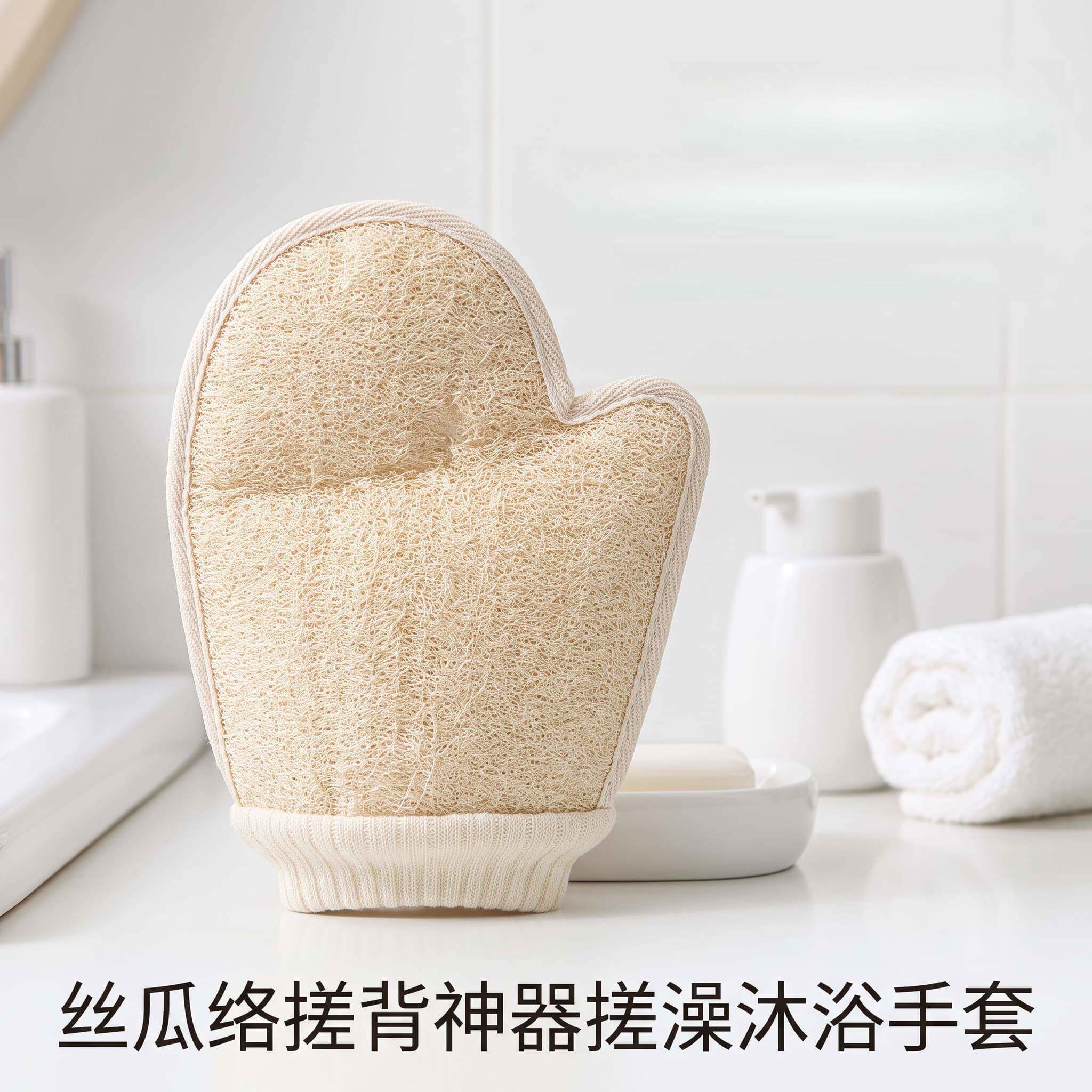 丝瓜络搓背搓澡沐浴手套按摩去角质死皮浴刷外贸擦背常规家务手套