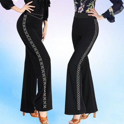 跳广场舞裤子女国标拉丁舞练功裤