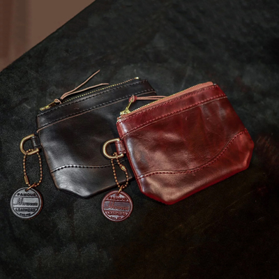 HEYOU复古手工霍尔文CXL零钱卡包