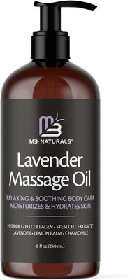 美国代购Lavender Massage Oil with Collagen and Stem Cells -a