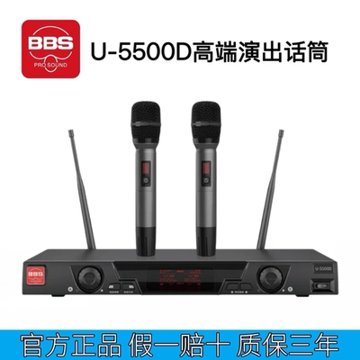 BBS U-5500D高端娱乐演出话筒一拖二无线麦克风舞台KTV专用