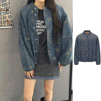 现货秒发 GARCONBYGARCON 官方授权 25AW经典斑斓太阳刺绣棉服
