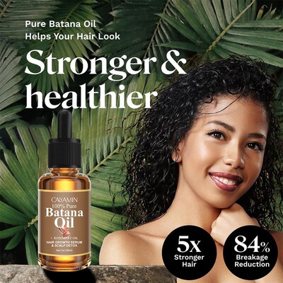跨境Pure Batana Oil有机巴塔纳精油迷迭香头发护发滋润精油