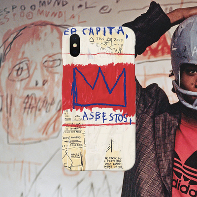 巴斯奎特涂鸦Basquiat 15promax手机全包软硬壳菲林苹果防摔安卓