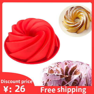 Spiral shape silicone Cake Mold Bread Cyclone baking Mould