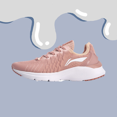 李宁跑步女鞋云雀训练潮流时尚新品减震健身透气跑鞋ARHQ178