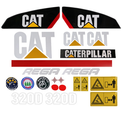 挖掘机配件336D2卡特305.5E贴纸