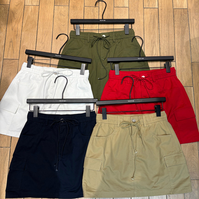 口袋防走光内衬半身裙A字短裙