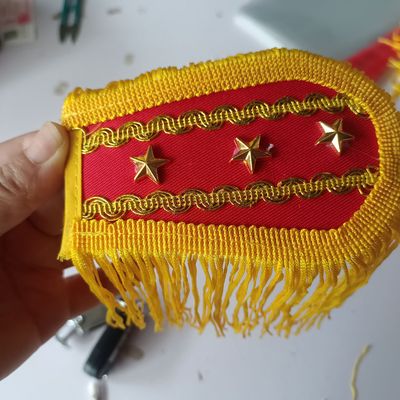 鼓号服配件绶带仪仗队佩戴肩章管乐队肩章学生旗手配饰肩章黄绳