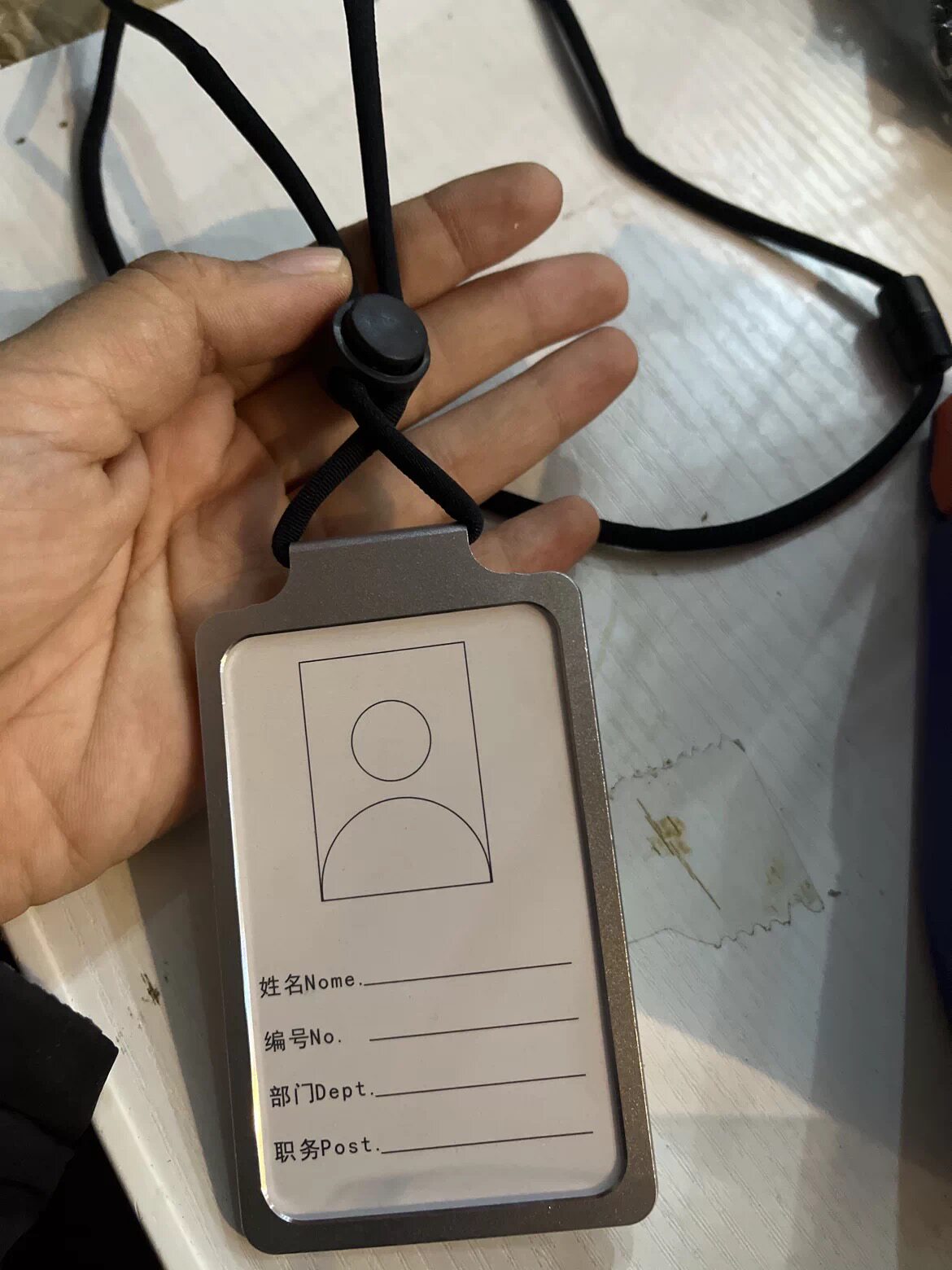 工作牌胸卡套挂绳证件卡套制作公交卡套金属合金身份证卡套
