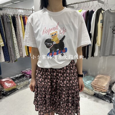 一件包邮 小夕韩国东大门代购COMBO 26夏款女装新品可爱 短袖T恤