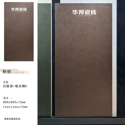 暗红色瓷砖加厚金属砖800X800