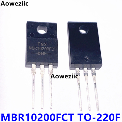 10个 MBR10200FCT TO-220F 电压200V 电流10A 肖特基二极管 全新