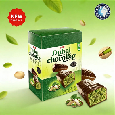 迪拜ELVAN进口巧克力开心果夹心巧克力棒400g盒装巧克力饼干零食