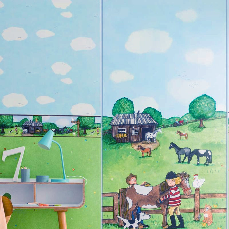 德国原装正品进口墙纸 22844 22845 22846蓝天白云朵儿童壁纸_虎窝淘