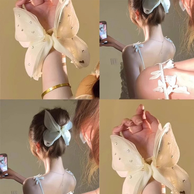 我也不想夸！但这蝴蝶抓夹超梦幻的！blingnling和夏天太搭了吧！