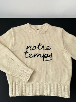 韩国同款depound 2102107 羊毛/羊绒 圆领字母毛衣