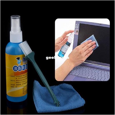 Computer Laptop LCD Monitor Screen Cleaner Cleaning Spray Ki