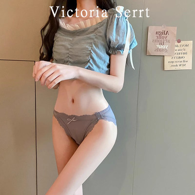 蕾丝内裤女夏纯棉抗菌提臀三角裤