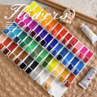 温莎牛顿进口设计师水粉温艺水粉颜料不透明水彩14ml管子自选色